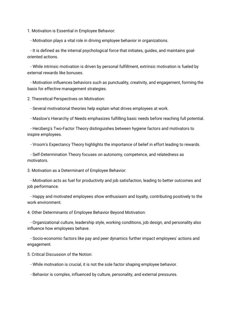 1. Motivation | PDF | Motivation | Motivational