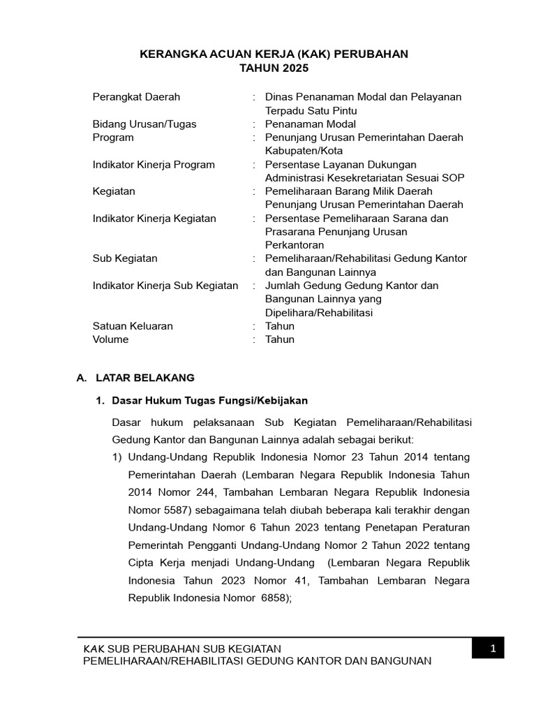 Kak Pelihara Rehab Ged.ktr Ok | PDF
