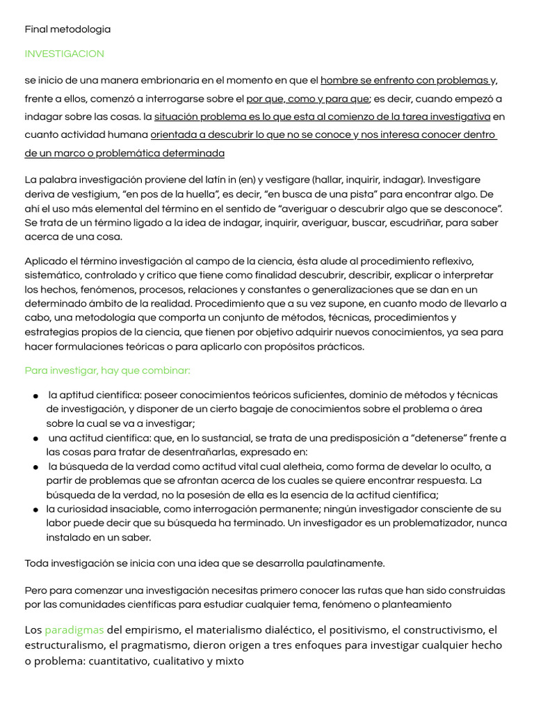 Final Metodologia - 20250404 - 114233 - 0000 | PDF | Conocimiento ...