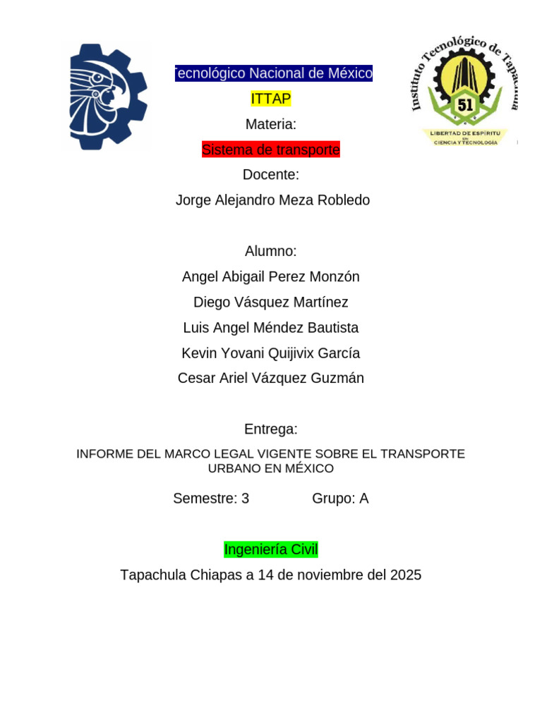 koki_investigación2 | PDF | México | Transporte