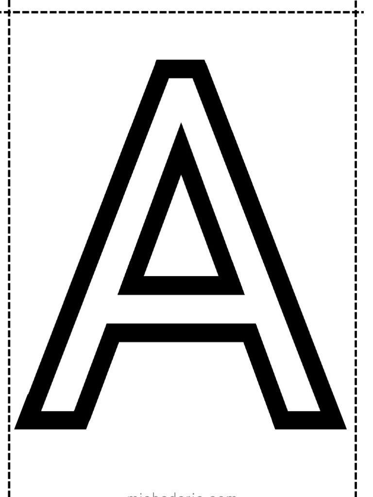 Abecedario Tamano Carta Mayusculas.pdf | PDF