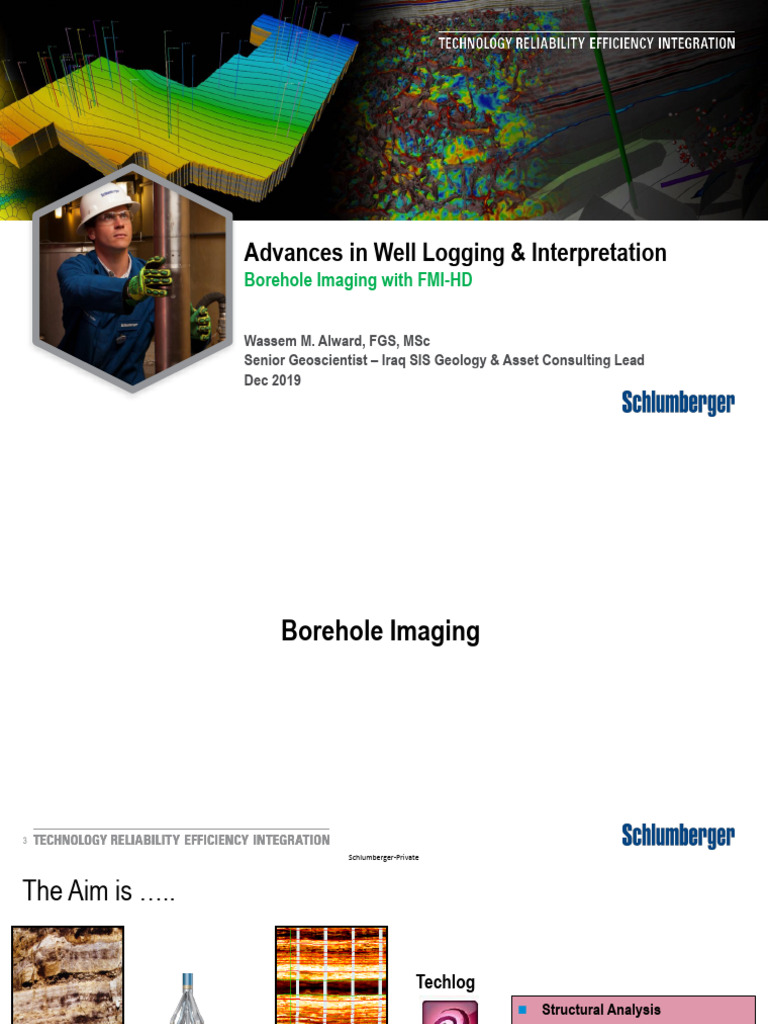 1 Schlumberger Techlog Training FMI | PDF | Petroleum Reservoir | Geology