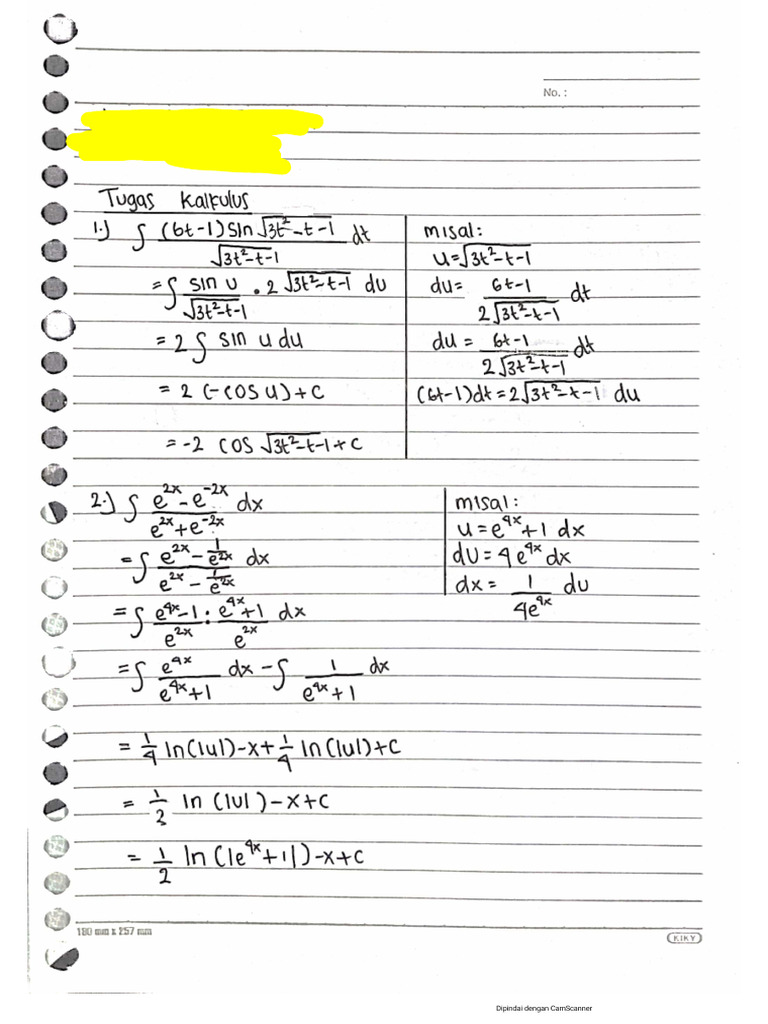 Tugas Kalkulus | PDF