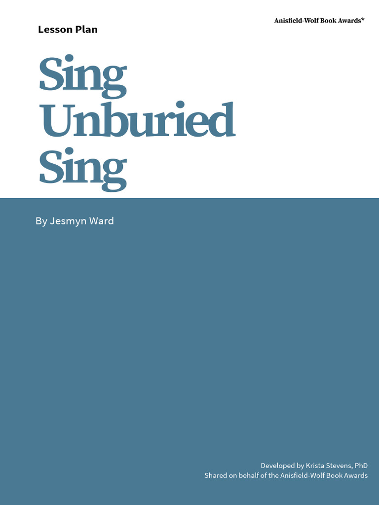 Jesmyn Ward's "Sing, Unburied, Sing" Lesson Plan | PDF