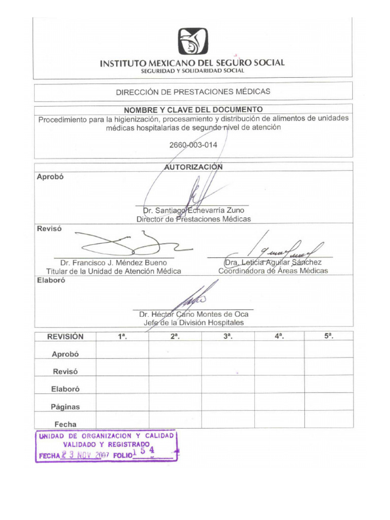 2660-003-014 Higenizacion de Alimentos Hospitalarios 81 Paginas | PDF ...