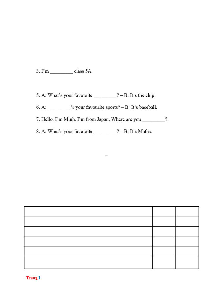 Grammar and Writing Exercises for Kids | PDF