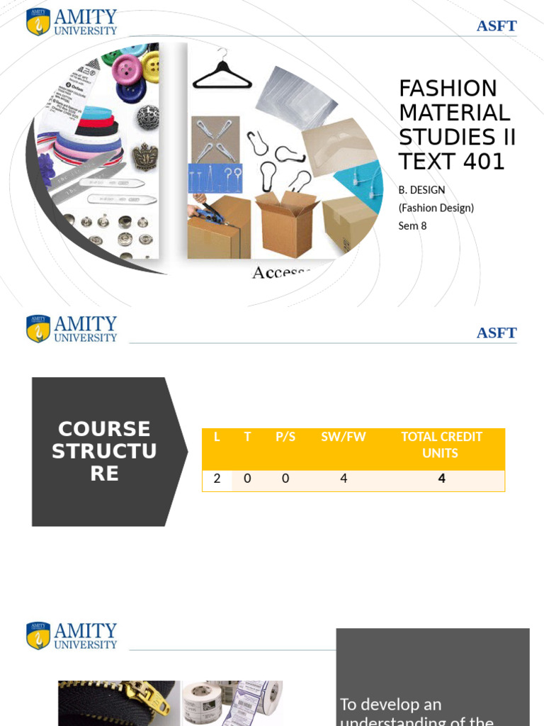 FMS II - TEXT 401 - Introductory Session | PDF