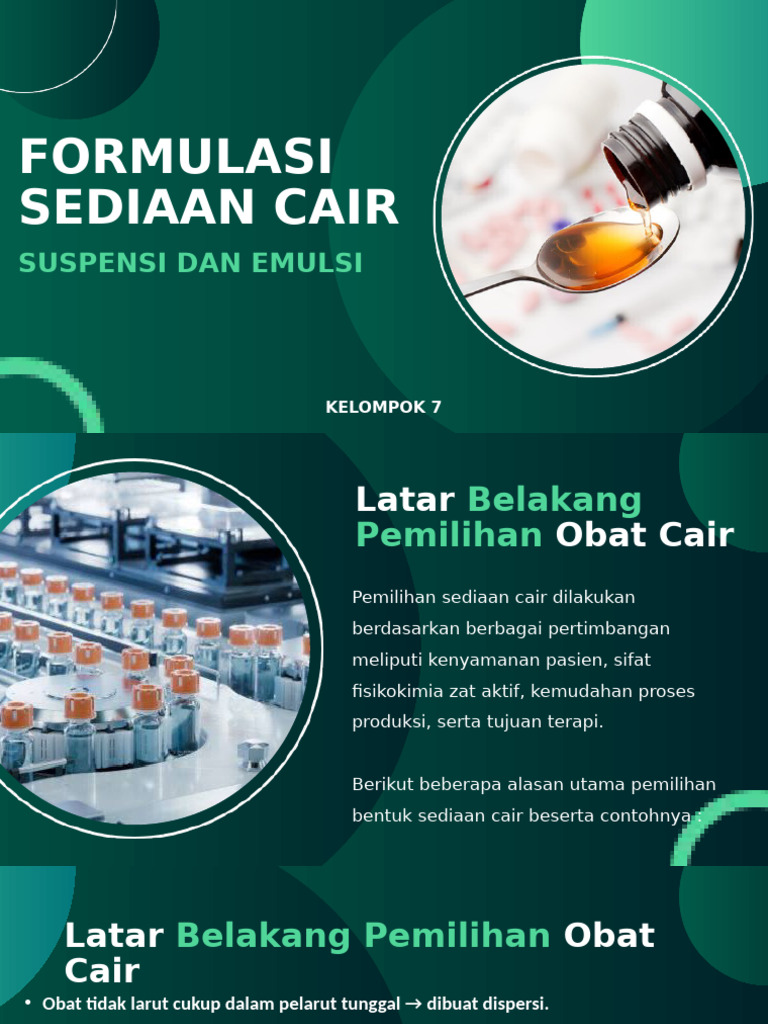 Kelompo 7 Sediaan Cair | PDF