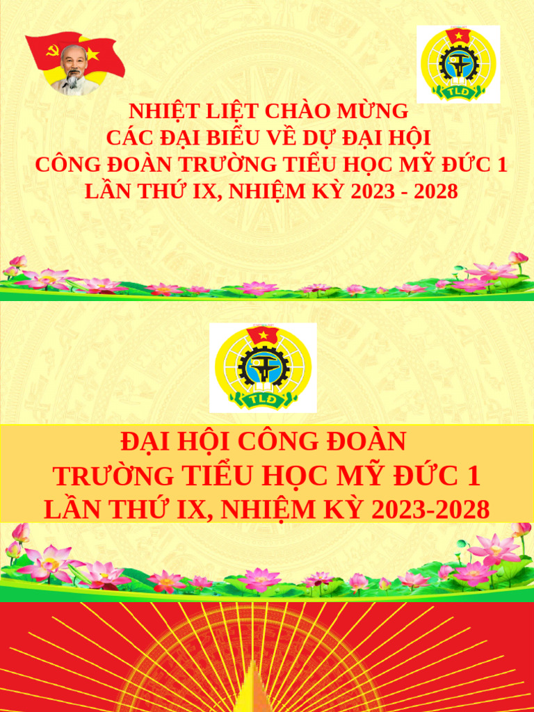 Chot Ppt Dai Hoi Cong Doan Truong Th Md1!1!243202312 | PDF