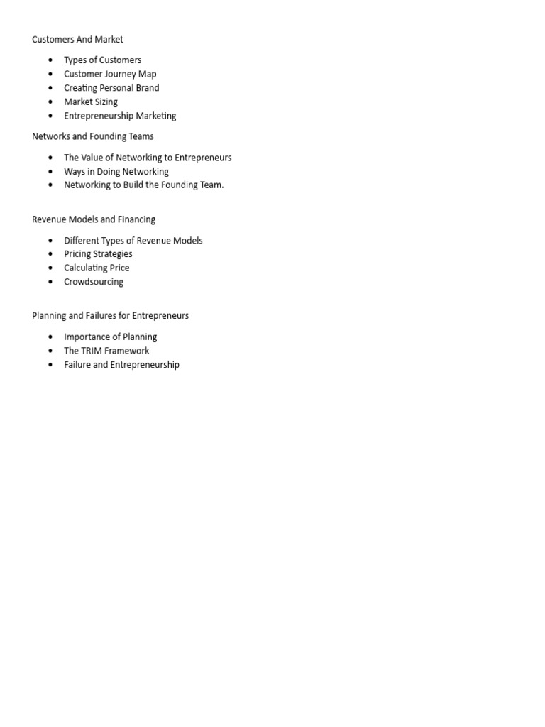 Entrep CH 5, 6, 7 | PDF