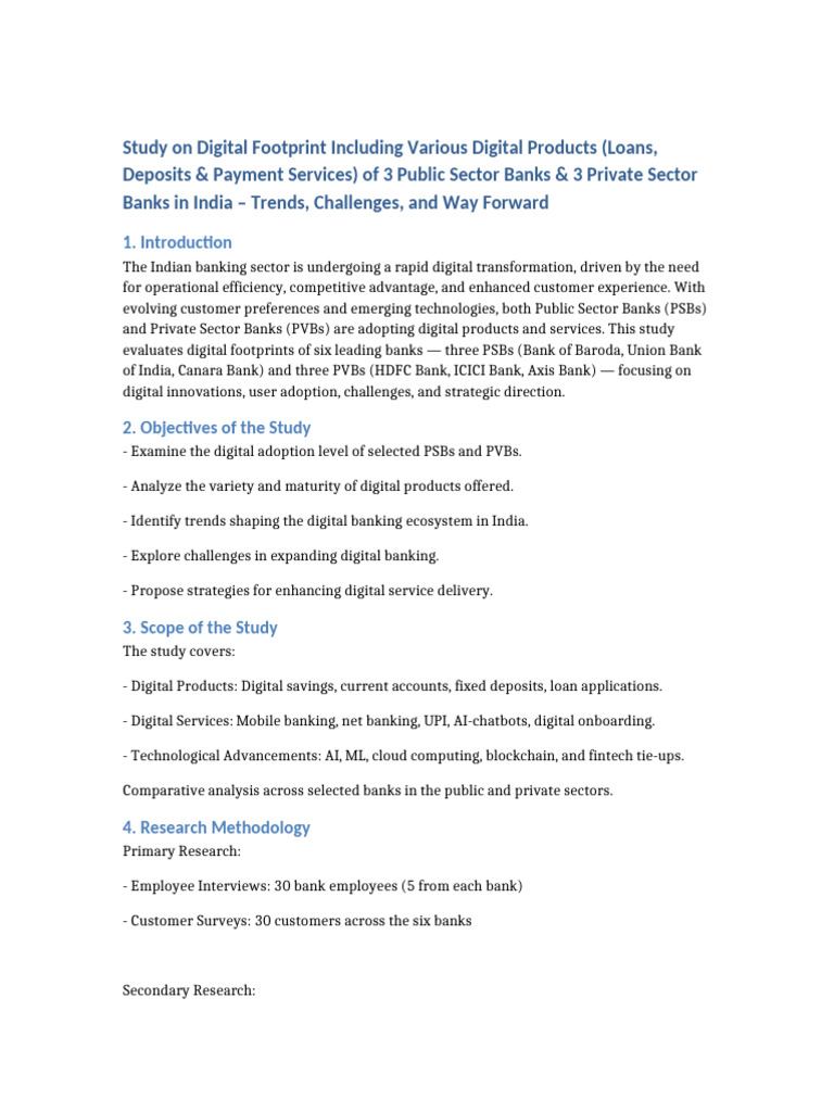 Full Digital Banking Project Report | PDF | Banks | Financial Technology