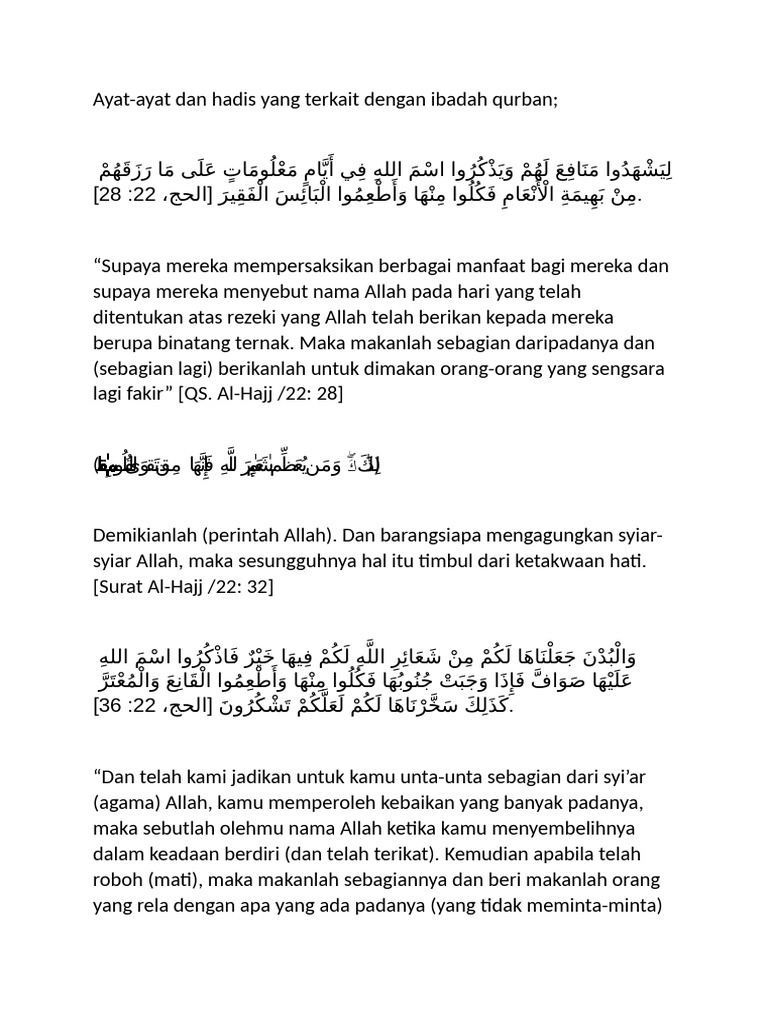 Panduan Ibadah Qurban dalam Islam | PDF