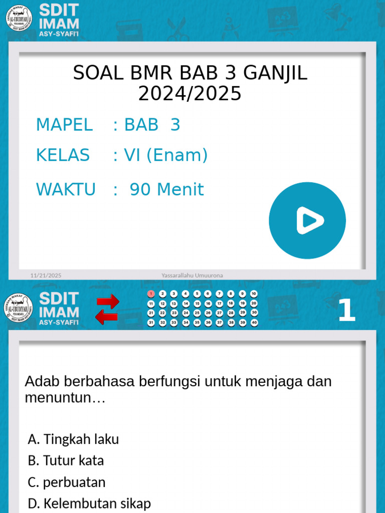 Ppt Sumatif Bmr Bab 3 Kelas 6 | PDF