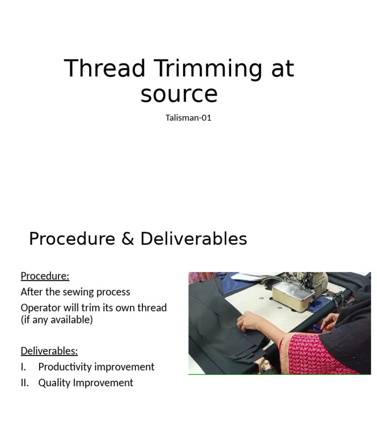 Thread Trimming | PDF
