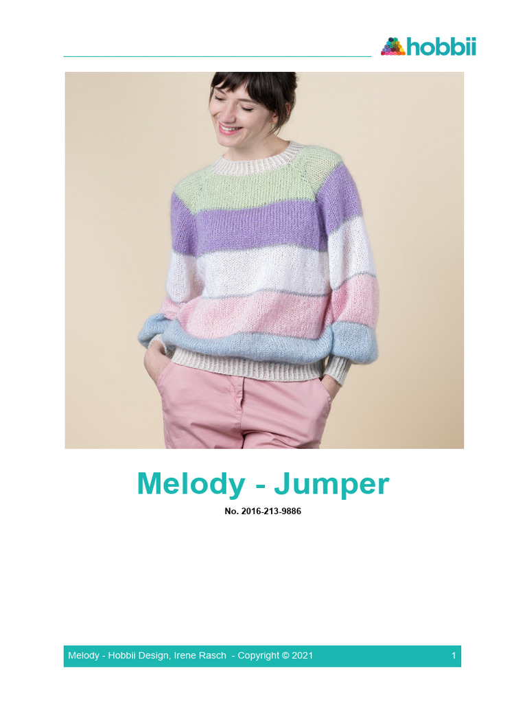 Melody - Jumper | PDF | Knitting | Needlework