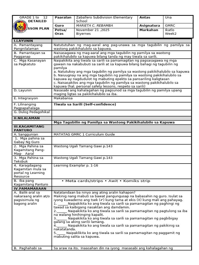 Q3 W2 DLP GMRC D5 | PDF
