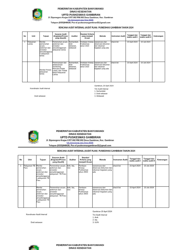 Audit Plan 2023 | PDF