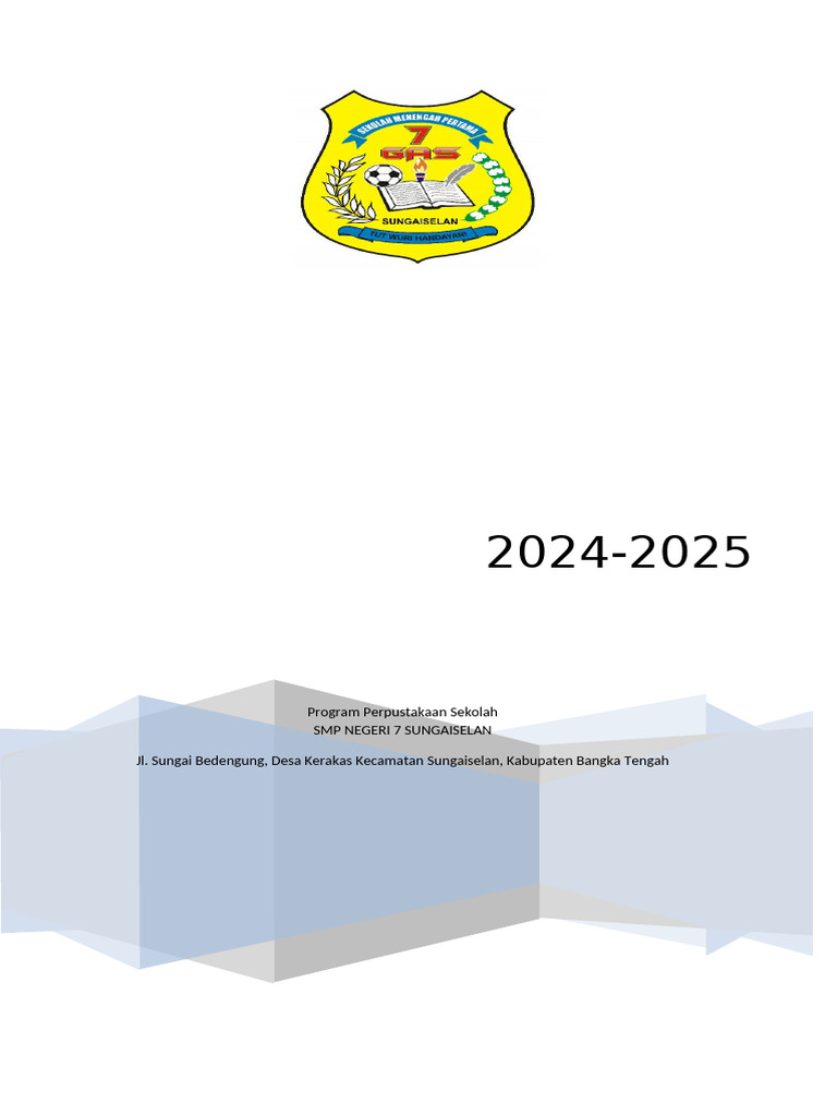 Program Perpustakaan Smpn7 Sungaiselan | PDF