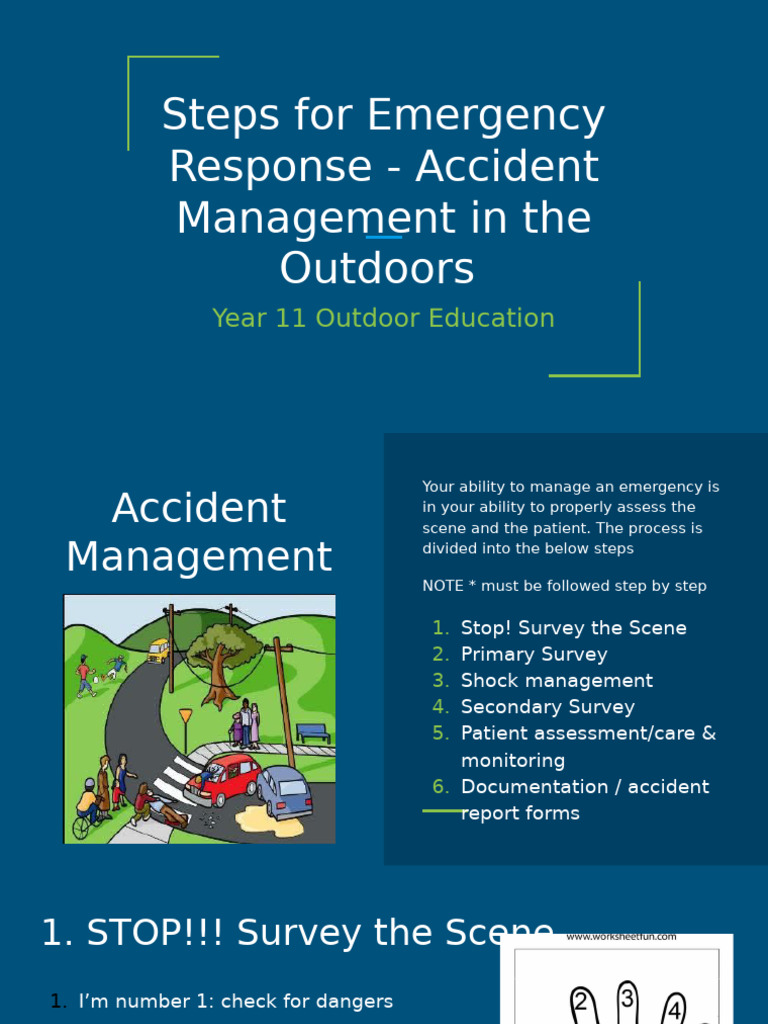 Steps For Emergency Response - Accident Management in The Outdoors ...