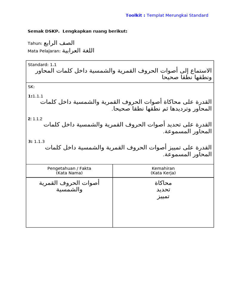 2023 DLEfA Templat Merungkai - Kejelasan | PDF