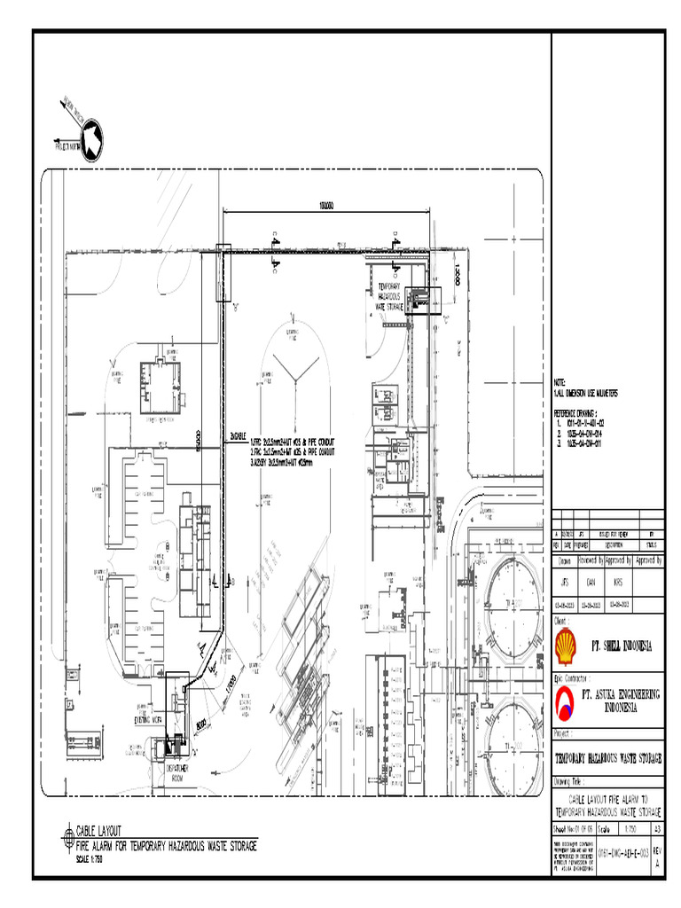 0161-Dwg-Aei-e-004 Layout Underground Cable Fire Alarm System Rev A | PDF
