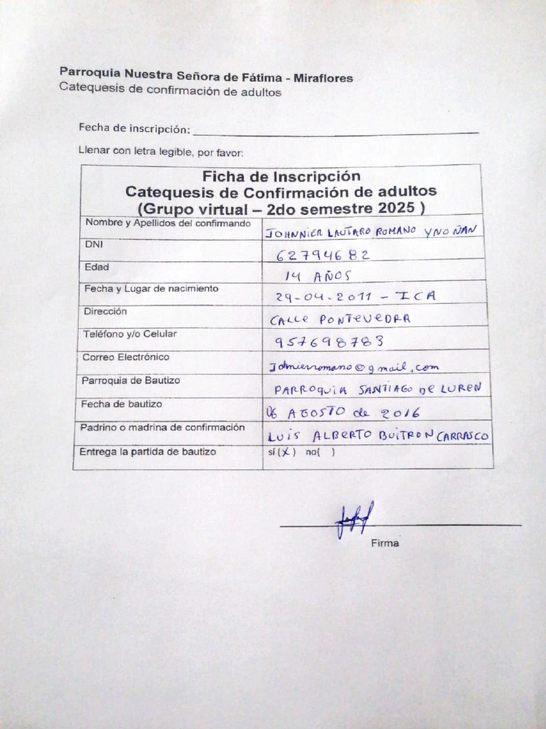 Catequesis, Johnnier Romano | PDF