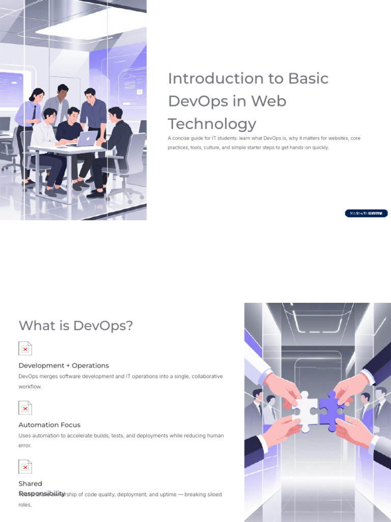 Introduction To Basic DevOps in Web Technology | PDF | Information ...