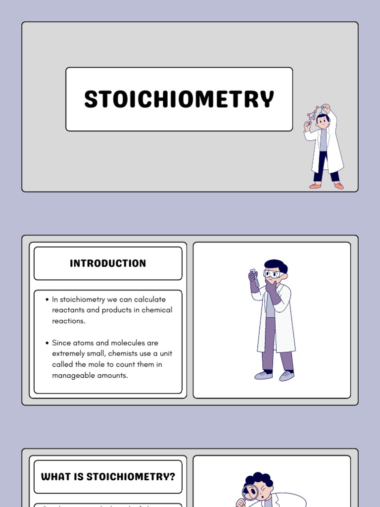 Stoichiometry | PDF | Mole (Unit) | Stoichiometry