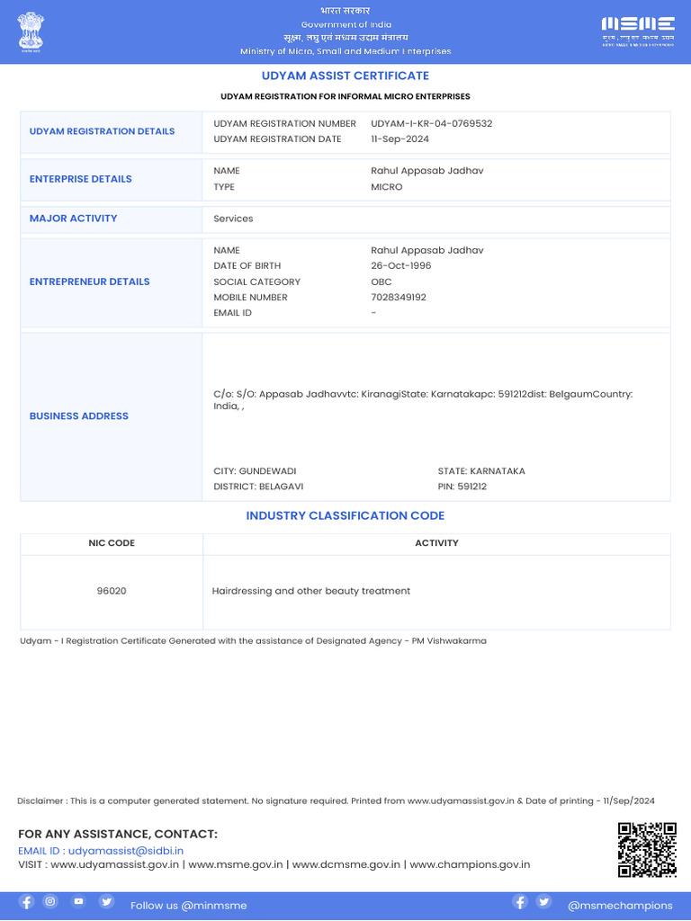 Certificate - KA 014 215628 00651685 | PDF