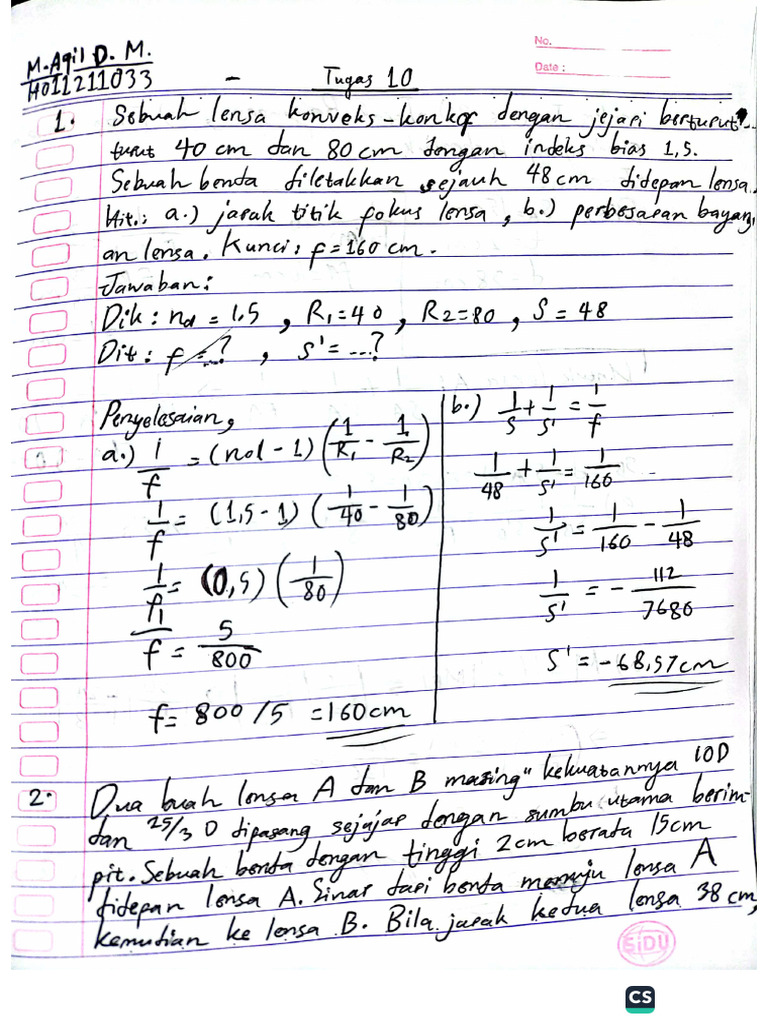 Tugas 10, FISDAS II - H011211033, Muh Aqil Dzakwan M | PDF