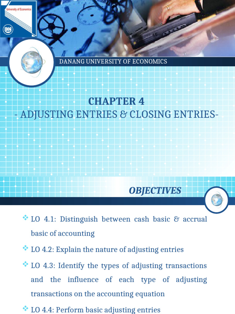 CHAPTER 4-Adjusting Entries and Closing Entries | PDF | Deferral | Debits And Credits