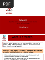 Identifying Biases and Fallacies in Reasoning | PDF | Fallacy | Bias