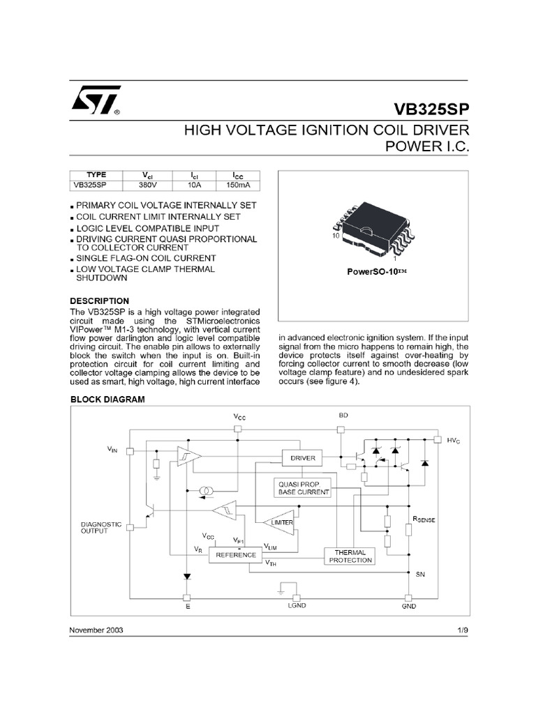 VB325SP Integrado Datos Tecnicos | PDF