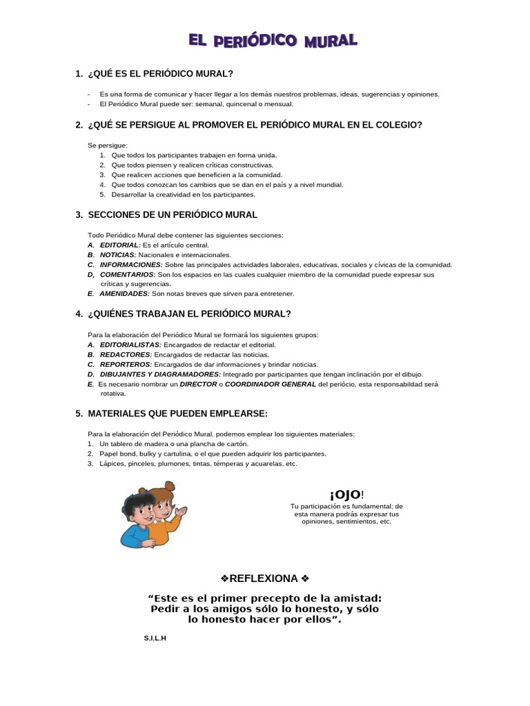 Periodico Mural -- Guia | PDF | Comunicación humana