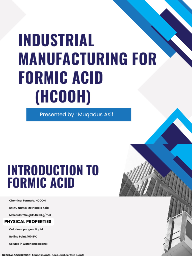 Presentation For Formic Acid - 20251116 - 215721 - 0000 | PDF