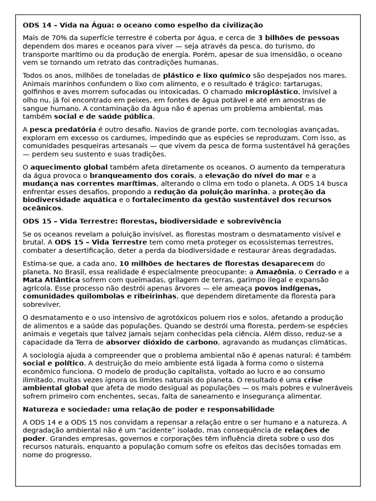 Roteiro para Estudos | PDF | Água | Ambiente natural