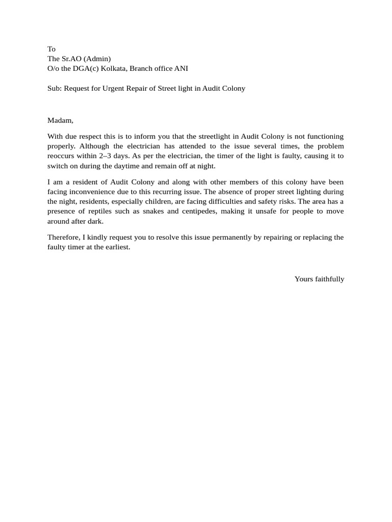 Application For Streetlight Repairing | PDF