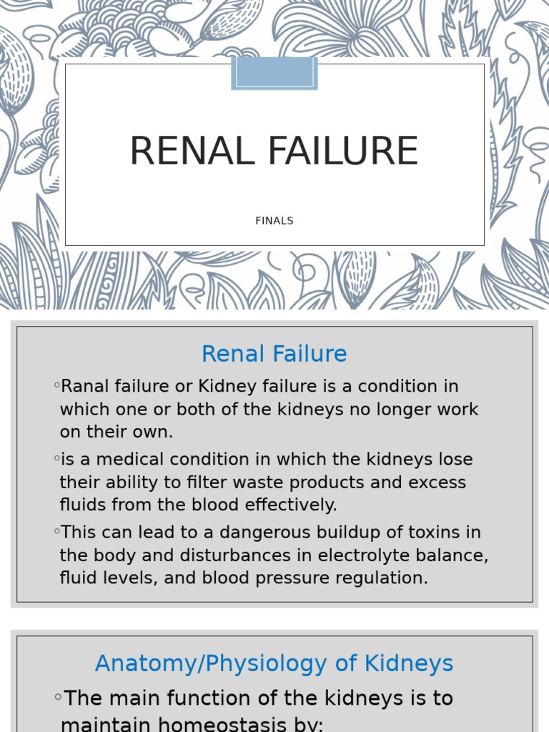 10 Renal Failure | PDF | Kidney | Medical Specialties