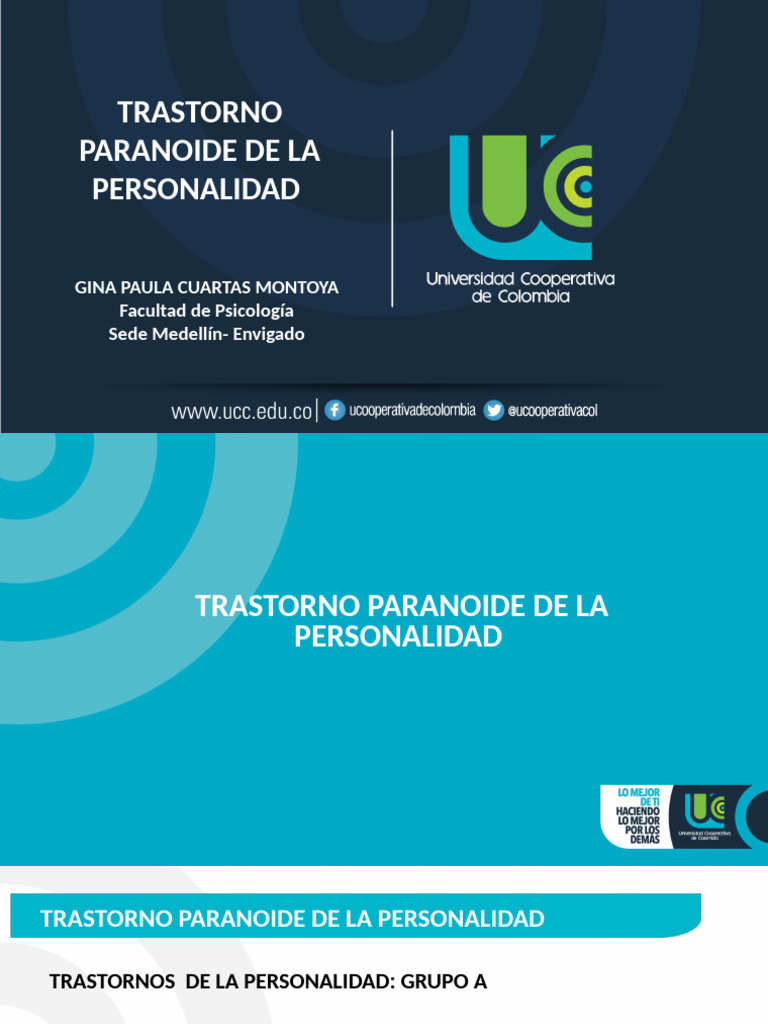 Trastorno Paranoide de La Personalidad | PDF | Ciencias del ...