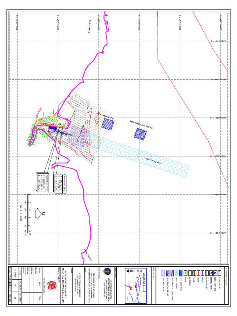02 Peta Topo Bathi Alternatif 1 Waropen - Rencana Layout1 | PDF
