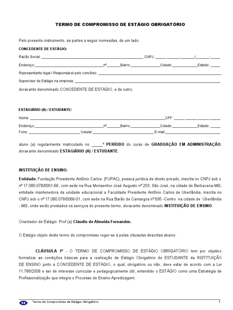 TERMO DE COMPROMISSO