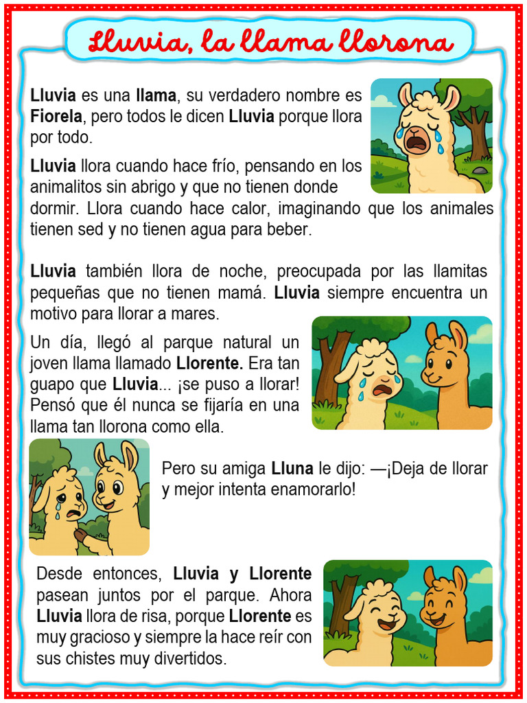 Lluvia, la llama llorona y su amor | PDF