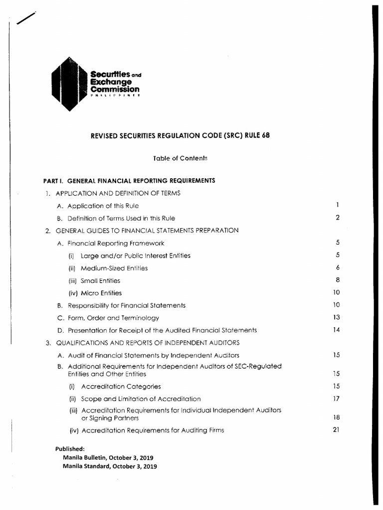SEC-SRC-Rule-68 | PDF