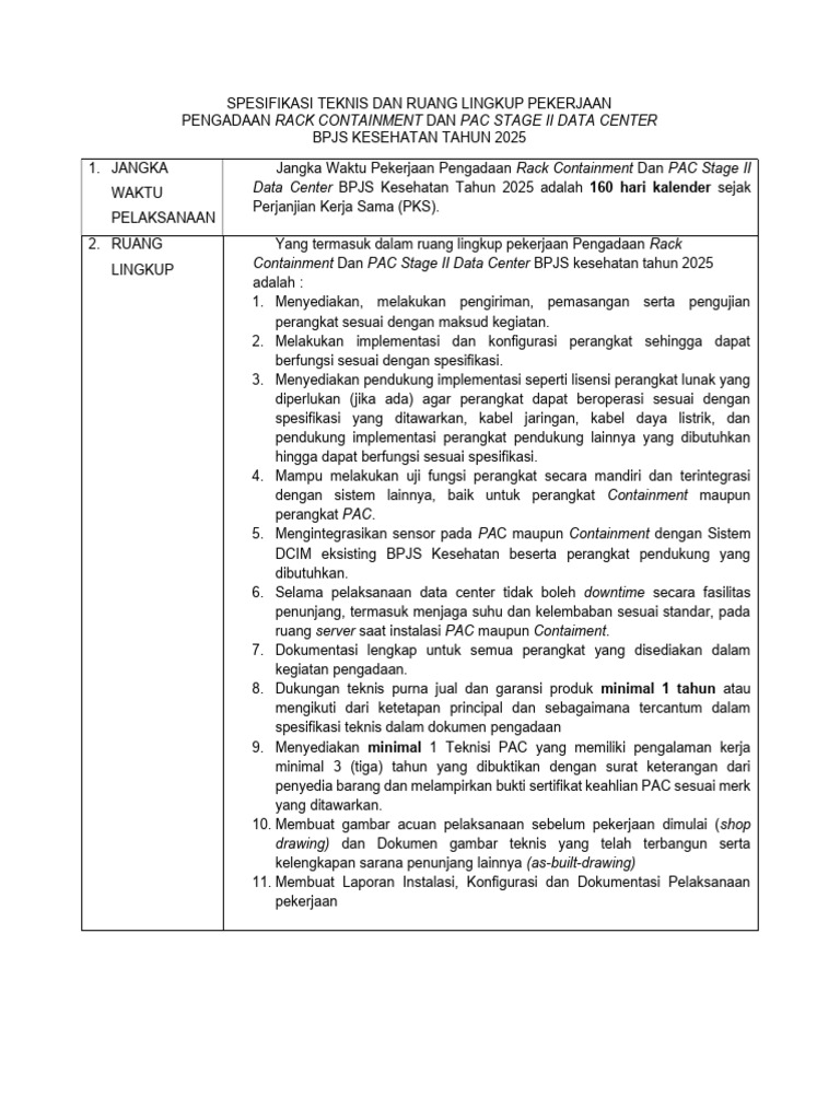 Rack PAC Spec | PDF