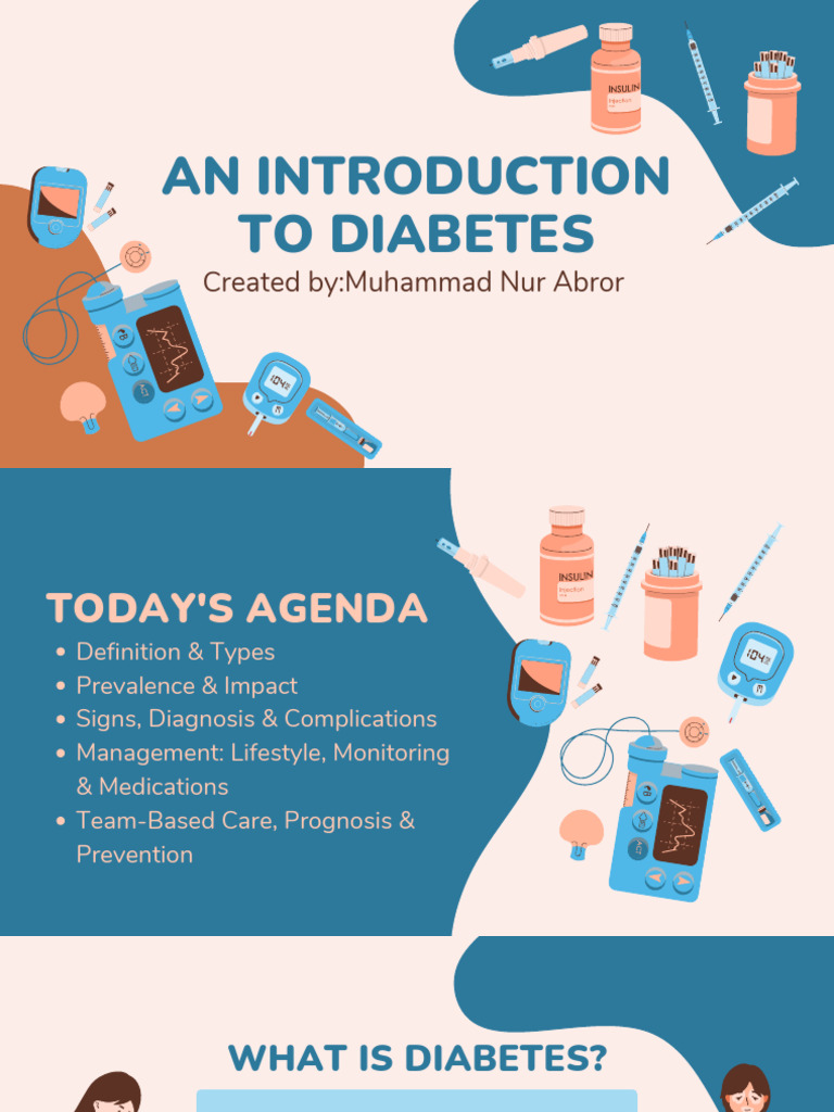Blue Orange Creative Diabetes Presentation .PDF | PDF
