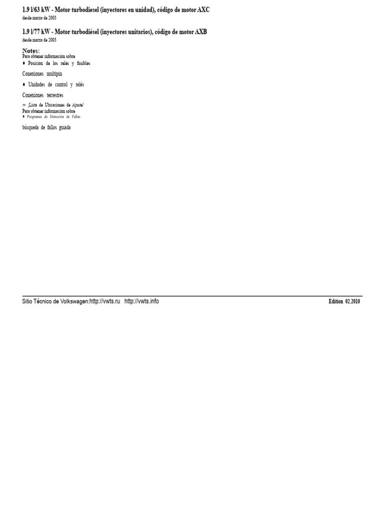 Diagramas de Motores Diésel AXC y AXB | PDF | Motor de combustión ...