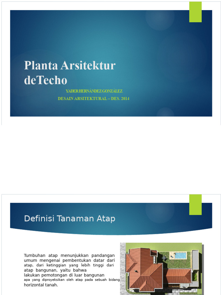 Panduan Desain Atap Datar dan Miring | PDF