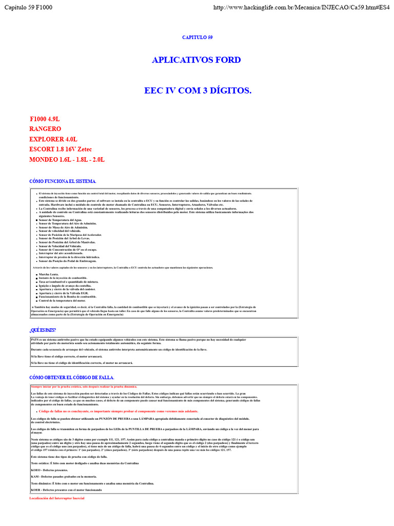 Capítulo 59 F1000 | PDF | Transmisión automática | Inyección de combustible