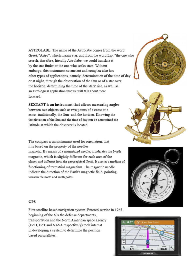 Overview of Navigation Instruments | PDF