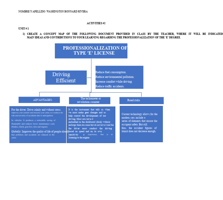 Activities #2 | PDF | Driving | Car